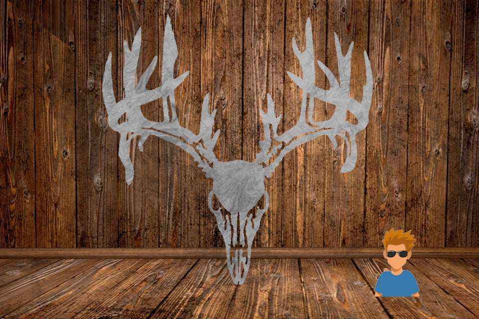 CUT READY, Deer Skull, SVG, DXF – Arkansas Metal Art