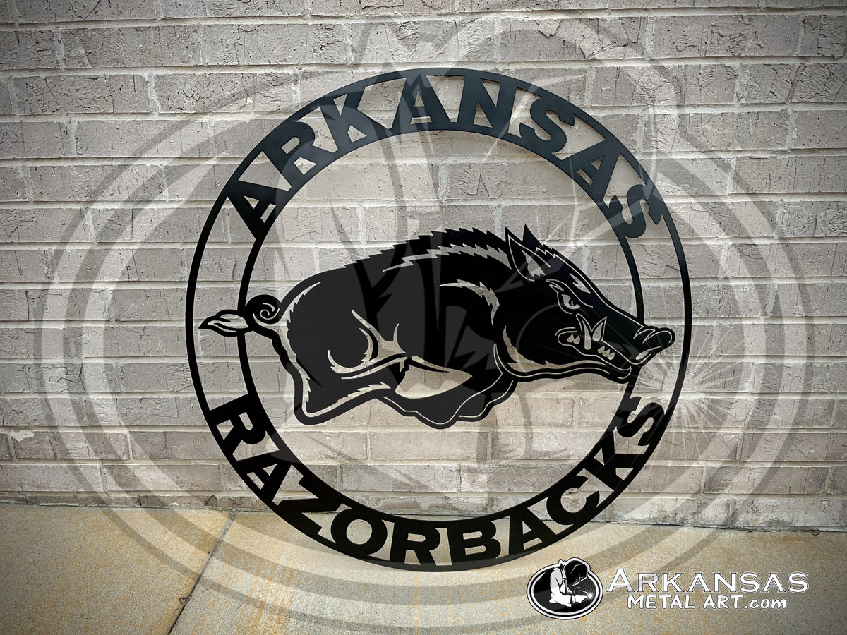 Arkansas Razorback Circle – Arkansas Metal Art