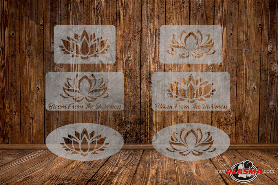 CUT READY, Lotus Flower combo, SVG, DXF – Arkansas Metal Art
